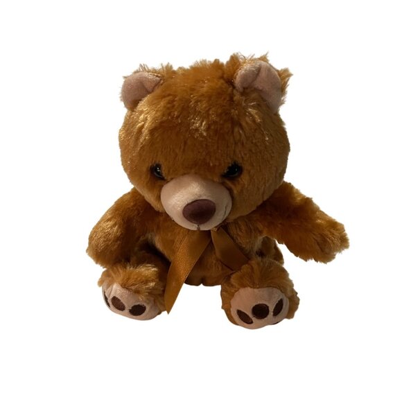 Toys | Brown Plush Teddy Bear By Ms Teddy Bear Inc 6 Soft Polyester ...